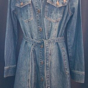 Frye | Dresses | New Frye Small Denim Dress Long Sleeve | Poshmark